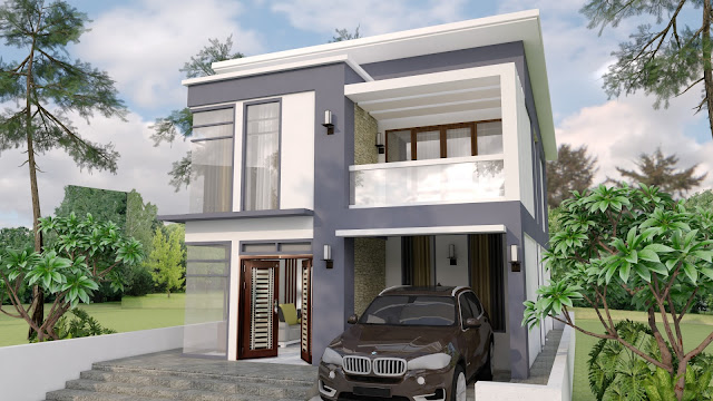 Free Plan 3D Interior Design Home Plan 7x10m Full Plan 3Beds. - House ...