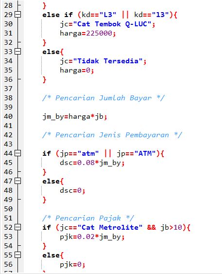 Contoh Program Dev C++ Penjualan Cat - Dunia Ngoding