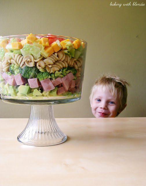 Seven Layer Pasta Salad