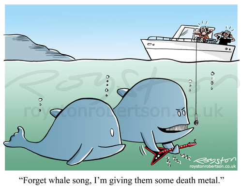 Royston Cartoons: Music cartoon: Whale of a time