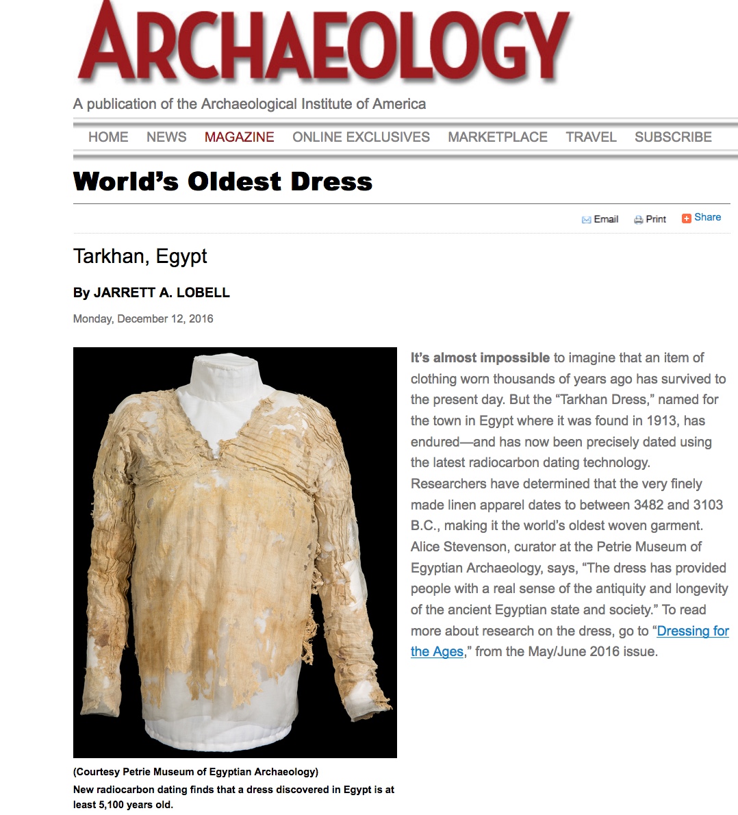 EGYPT MYSTERY FICTION and Facts : "Oh, this old thing?" World's Oldest ...