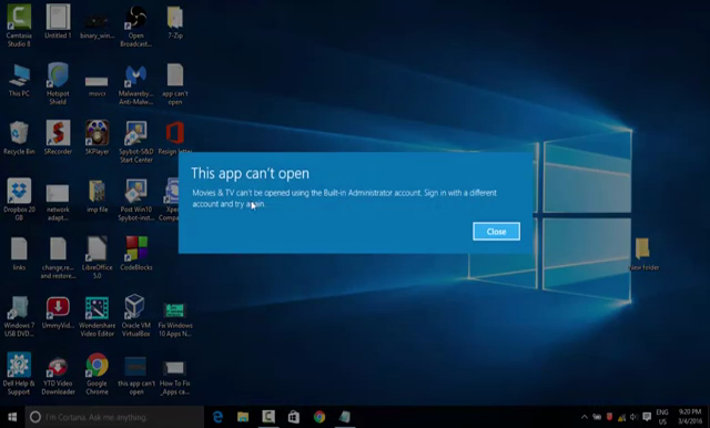 01 Media Blog: HOW TO FIX “This App Can’t Open” IN WINDOWS 10