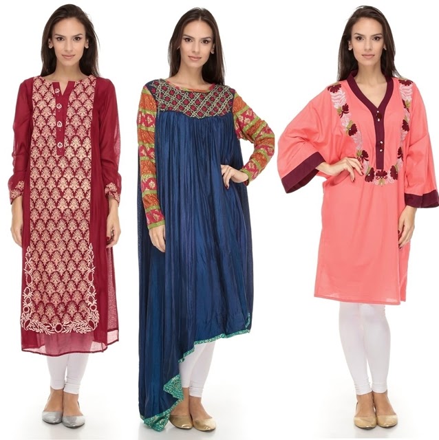Long Shirts To Wear With Leggings | Fashion of Pakistani Long Shirts ...