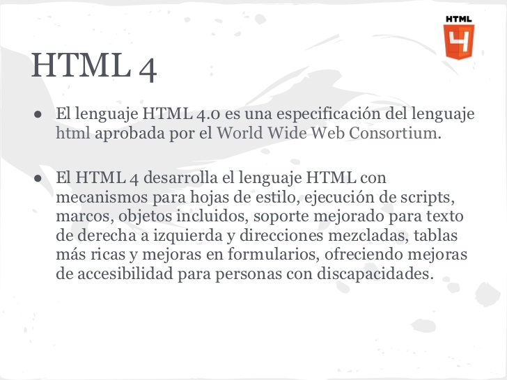 Evolución y Versiones HTML