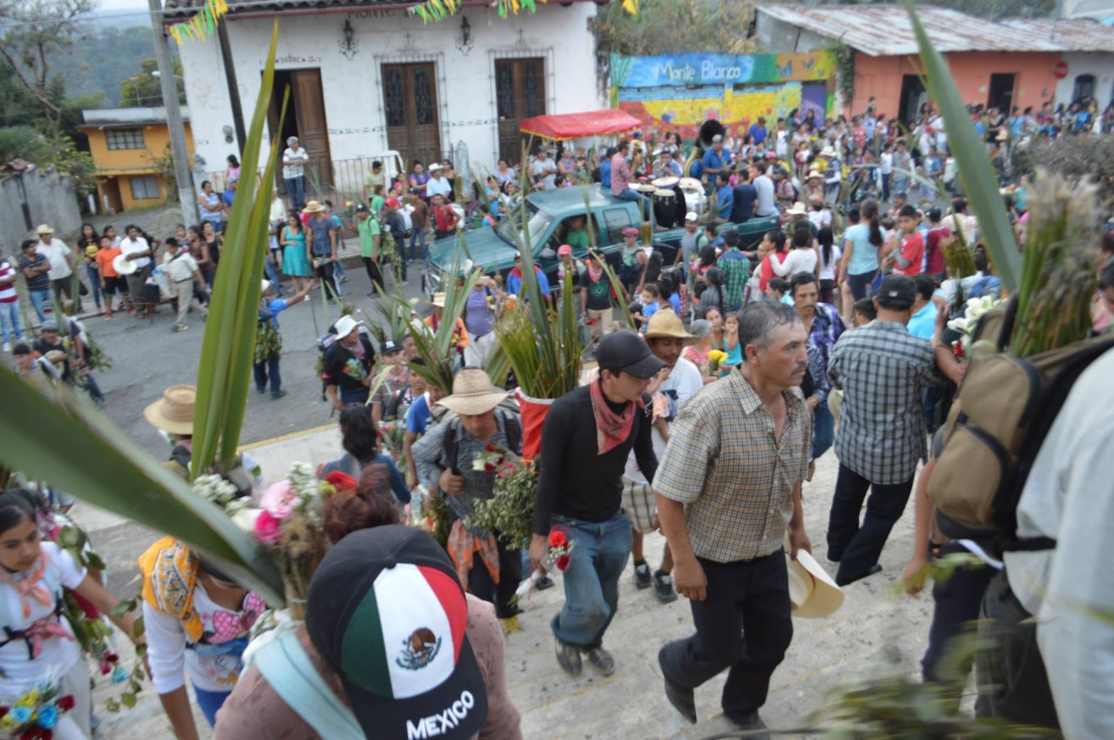 Punto de Teocelo: Punto de Teocelo llegada de la Flor de Monte Blanco