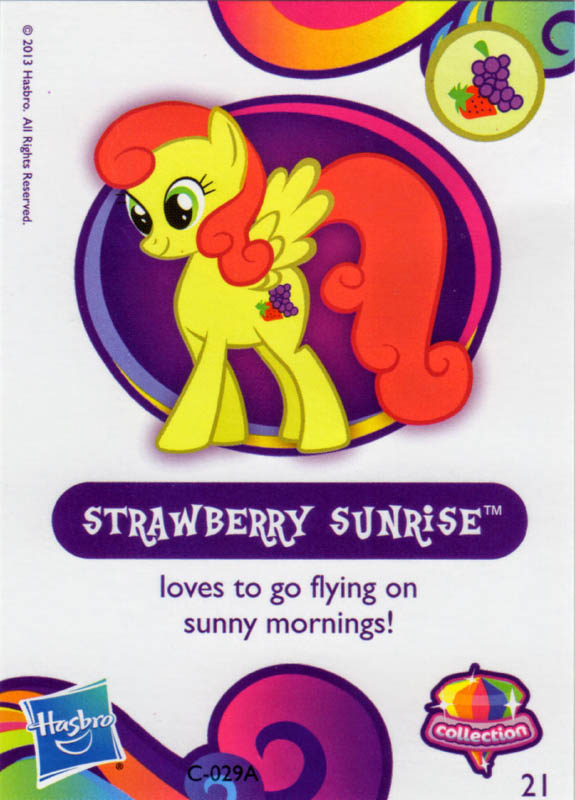 MLP Strawberry Sunrise Blind Bag Cards | MLP Merch