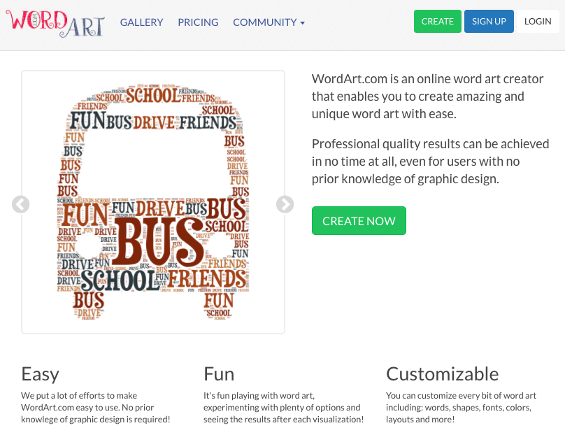The Library Voice: WordArt.com...Creating Unique Word Clouds For So ...