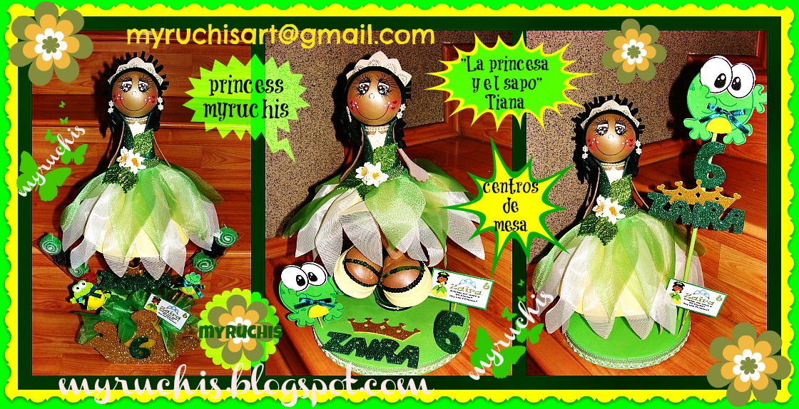 Myruchis: Decoración para fiestas.La princesa y el sapo complete.