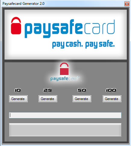 Paysafecard Generator