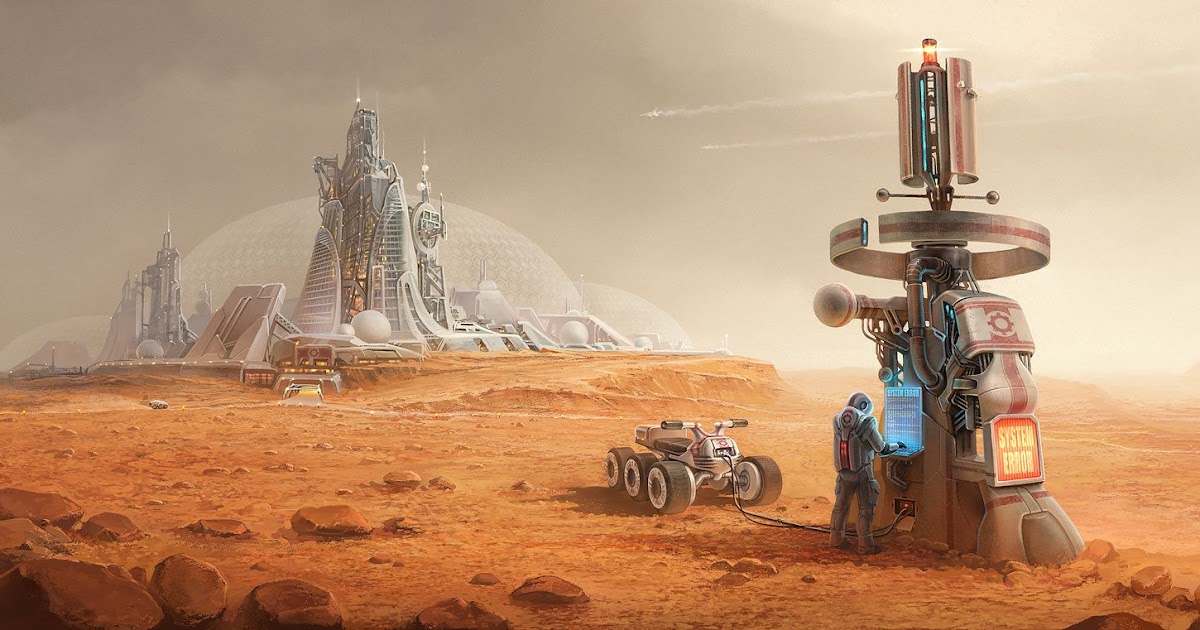 Mars colony by Alexey Shugurov | human Mars