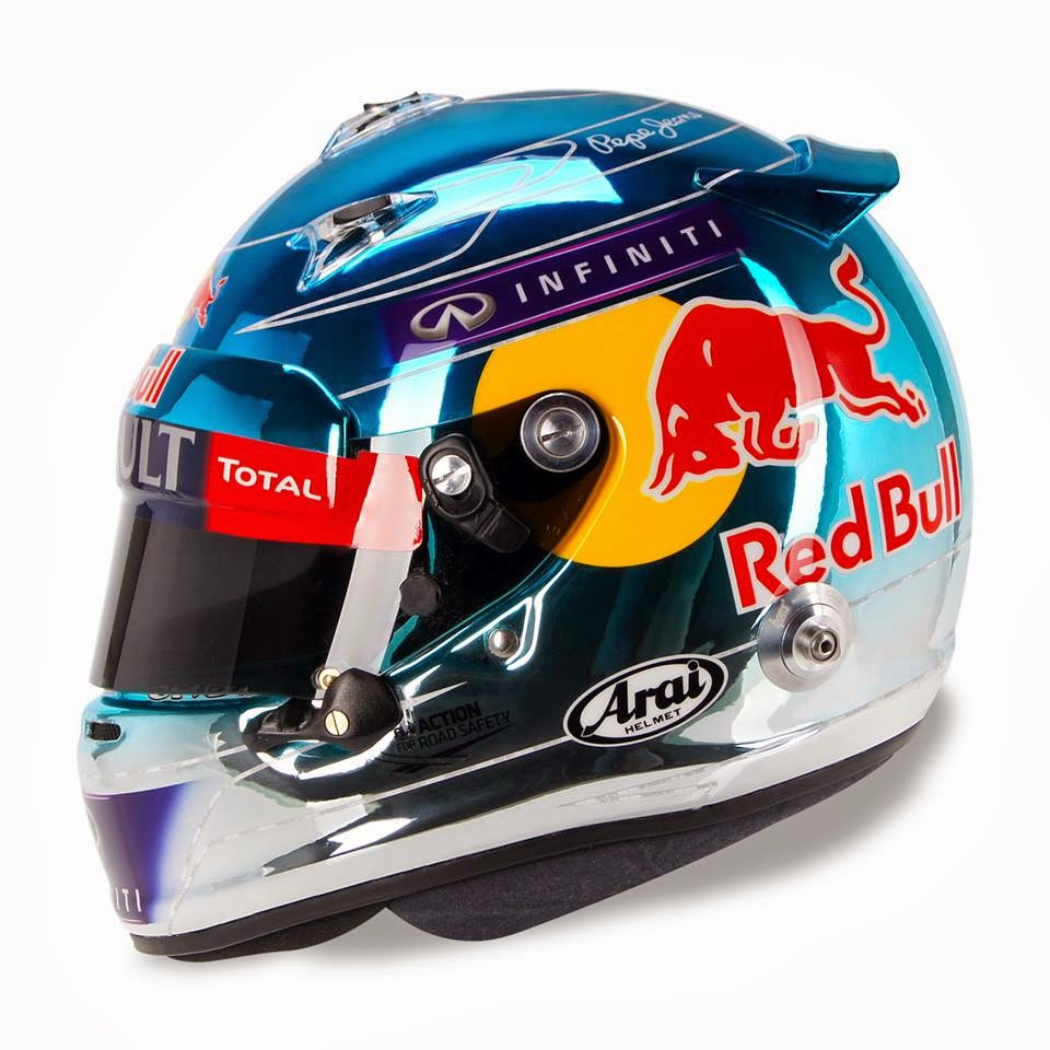Racing Helmets Garage: Arai GP-6 S.Vettel 2014 by Jens Munser Designs
