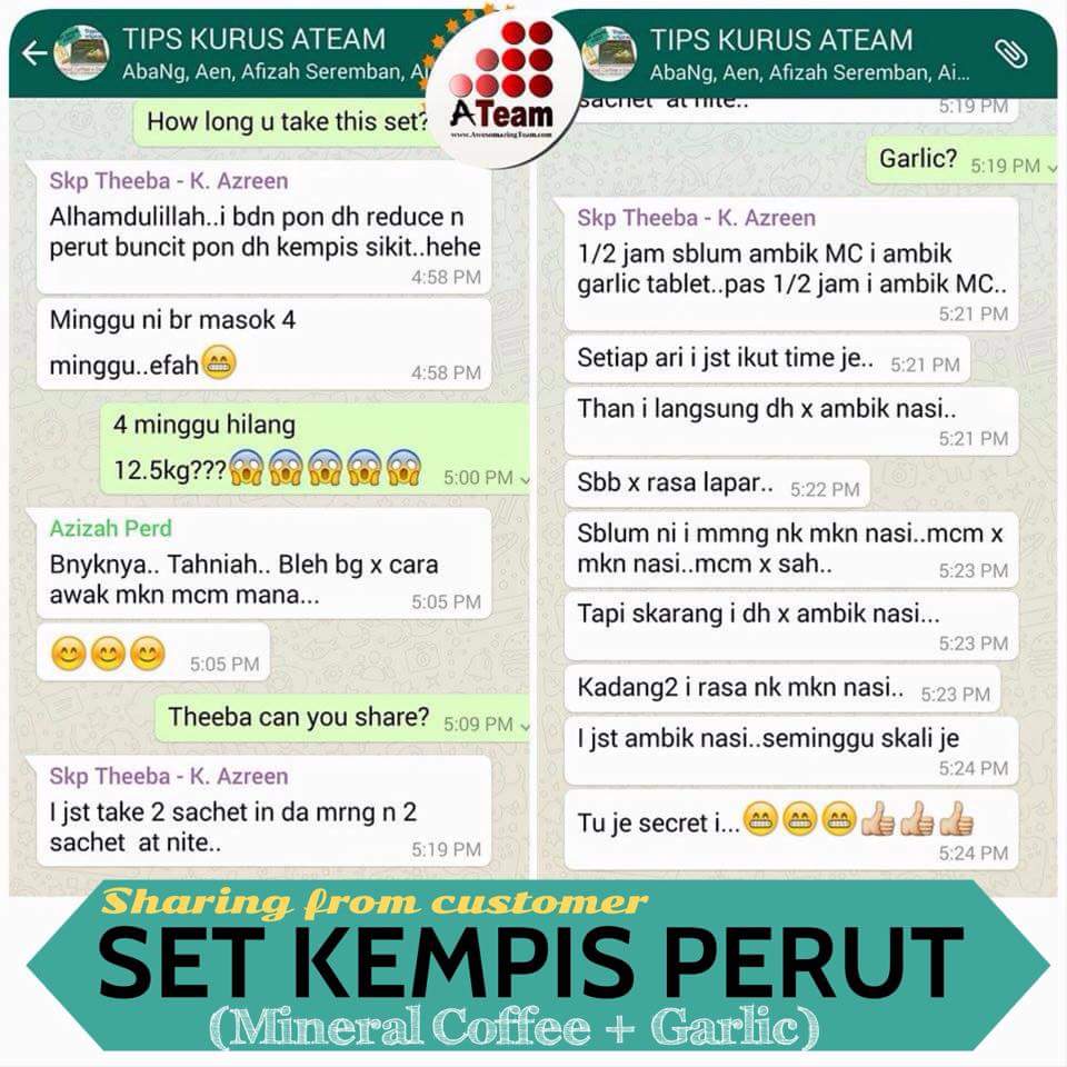 Testimoni Garlic Tablet & Mineral Coffee (Set Kempis) - Towards Better ...
