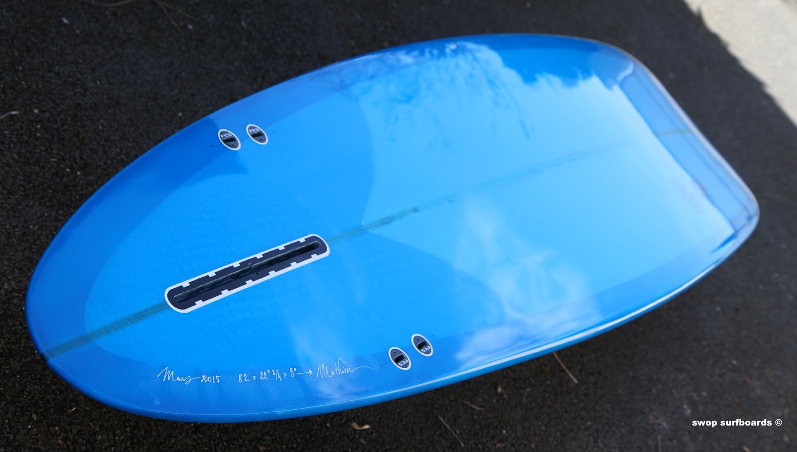 swop surfboards: BLUE MINI TANKER