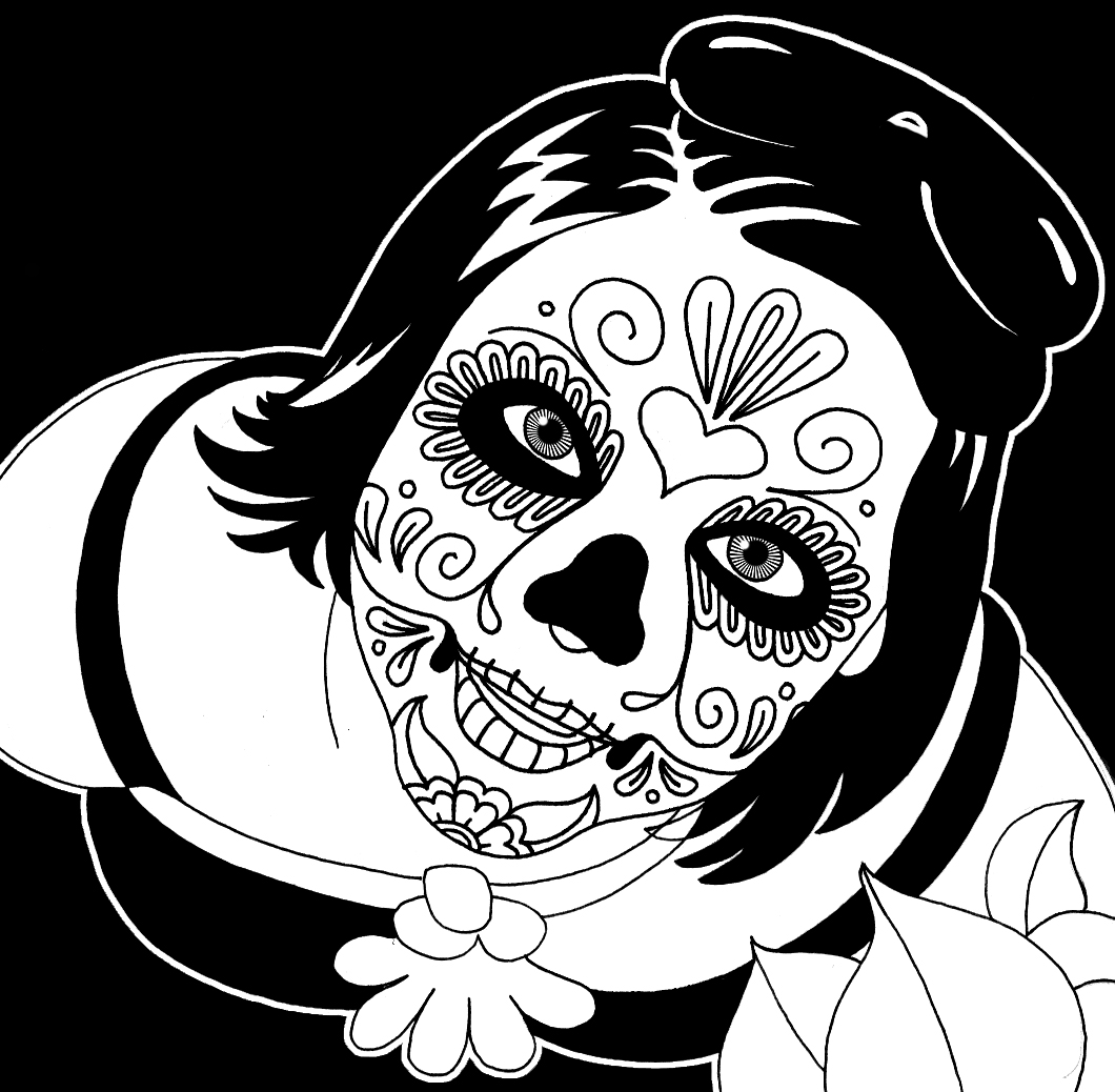 Yucca Flats, N.M.: Calaca-A-Day 365 Project Day 264 - Nina Vaagen