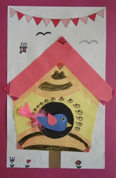 a faithful attempt: Birdhouse & Bunting Collage