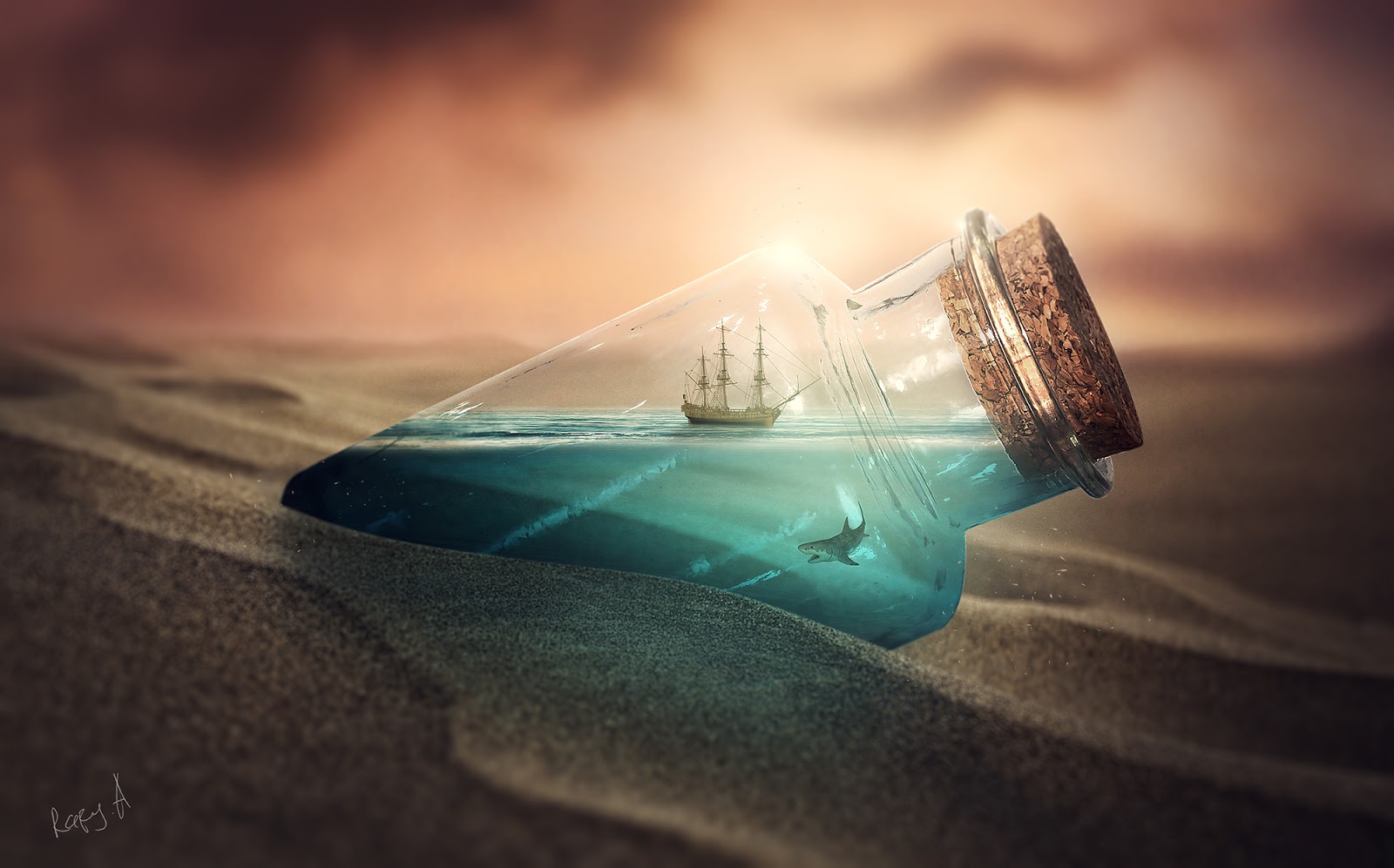 The Bottle Photoshop Photo Manipulation Tutorial Processing Rafy A the-bottle-photoshop-photo-manipulation-tutorial-processing-rafy-a