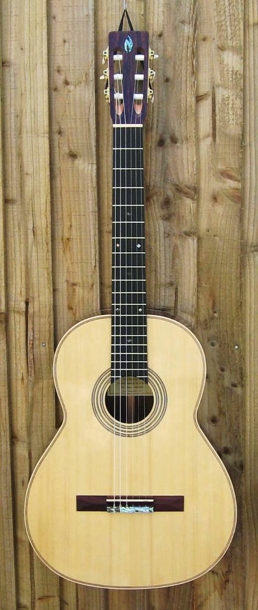 Gary Nava, luthier; Instrument Archive: Model 3 nylon string guitar