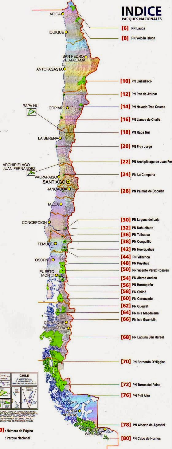 Chile | Mapas do Chile e da Ilha de Páscoa