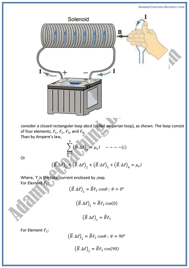 Adamjee Coaching: Magnetism and Electromagnetism - Theory Notes ...