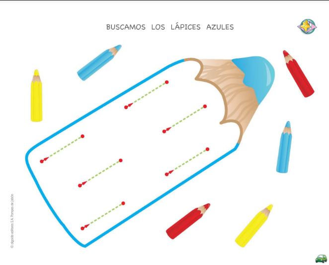 MI CLASE DE INFANTIL: COLOR AZUL