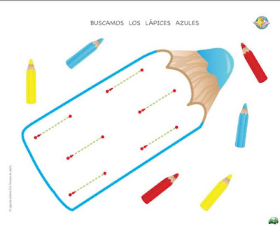 MI CLASE DE INFANTIL: COLOR AZUL