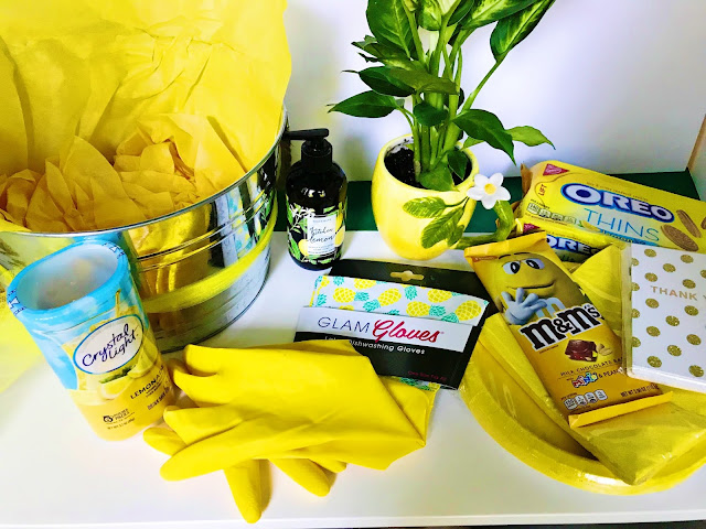 michelle paige blogs: Make a Yellow Lemon Themed Gift Basket