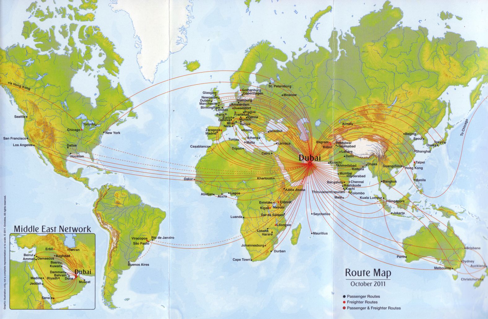 Emirates Flight Route Map Calendar 2024