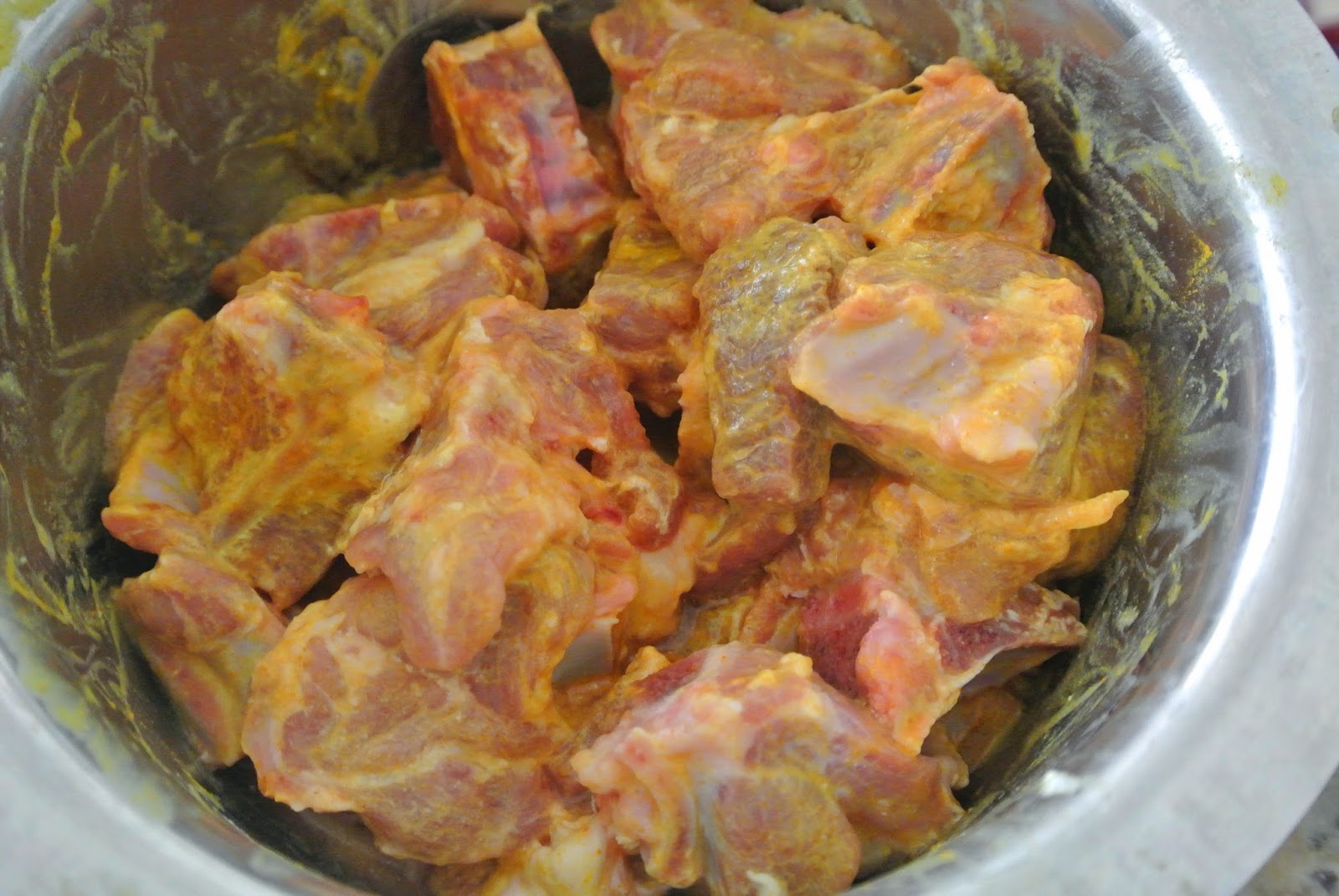 Praba's yummy experiments: Mutton chukka