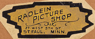 Picture Frame Labels: Radlein Picture Shop, Radlein Art Shop