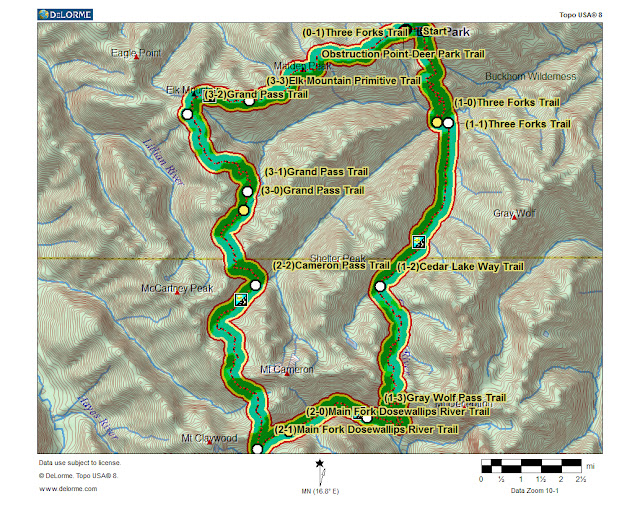 Backpackin4ever: Gray Wolf Loop : Itinerary and Maps