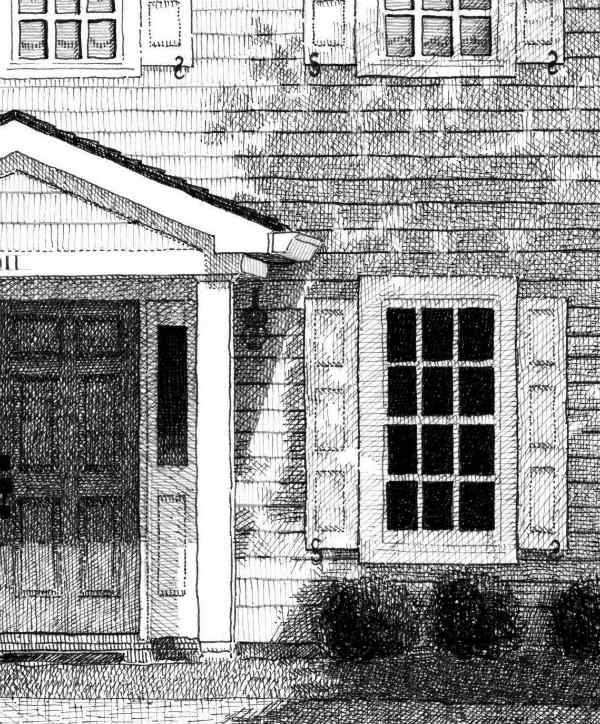 Mark Tabler: Paintings, Drawings, Other Art: Two more pen and ink house ...