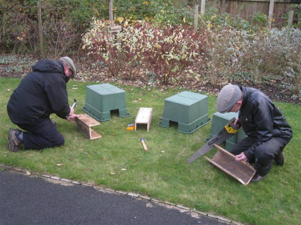Welcome to the Green Heart Dens blog page.......: Making hedgehog boxes