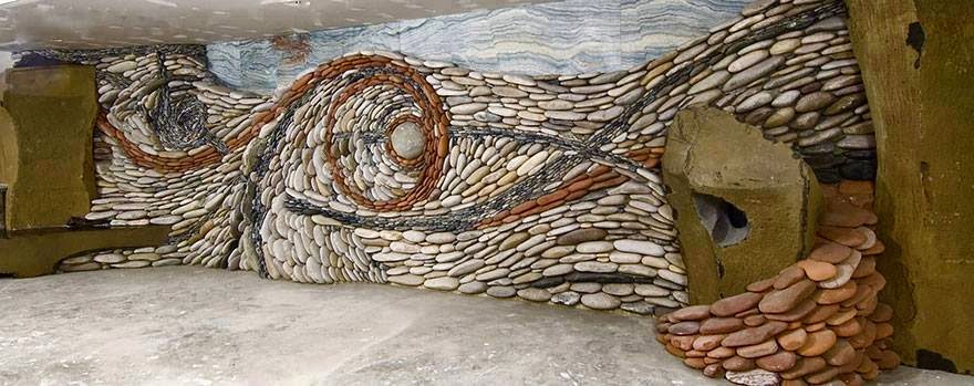 amudu: The Ancient Art Of Stone . Rock Wall Art Installations