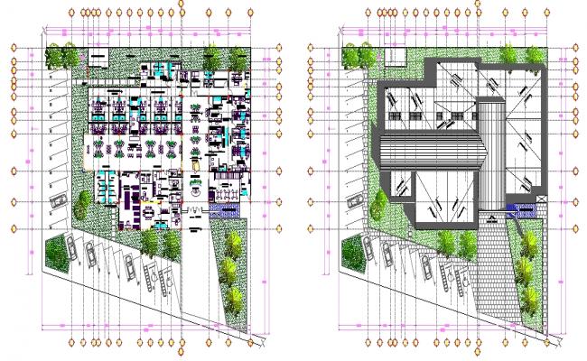 Plan d'hôpital dwg | Hospital plan dwg | Plano de Hospital dwg ...