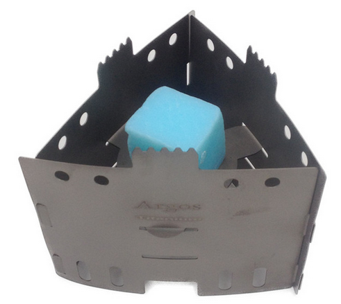 Frugal Hiker: ArgosTitanium folding stove stand (Trangia Triangle clone)