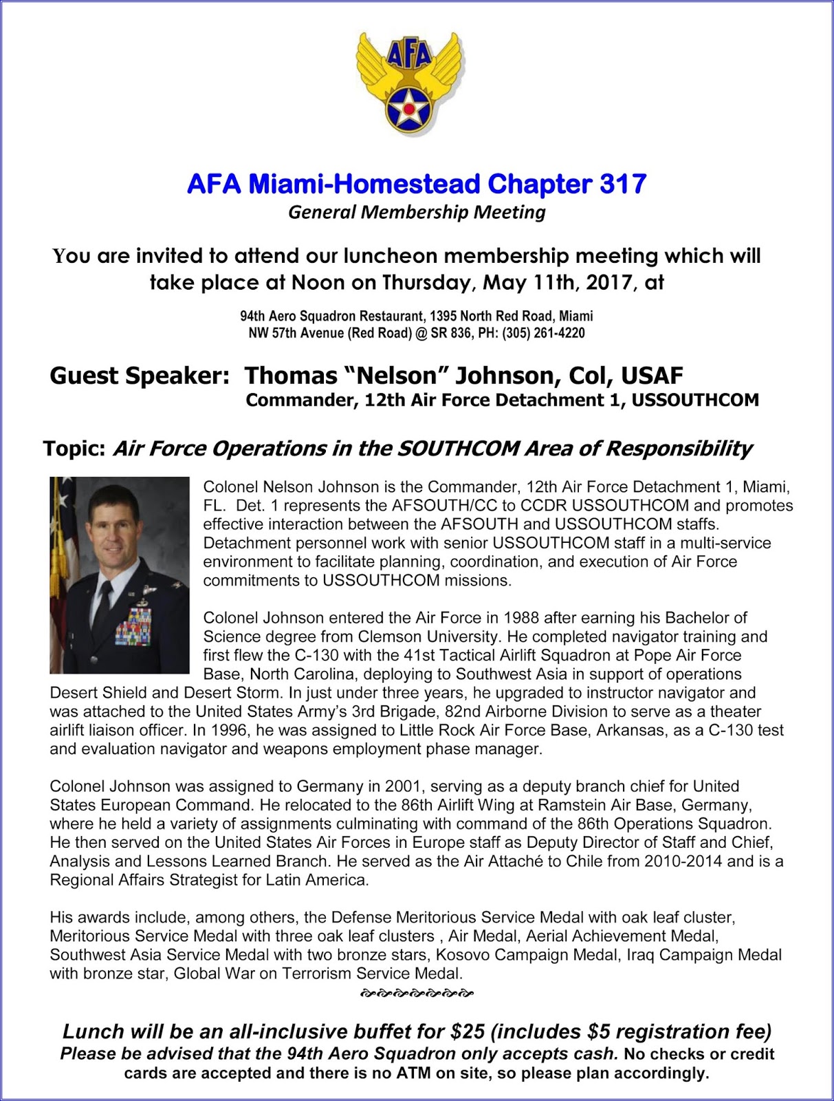 The 317th America's Relevant Air Force Association Chapter