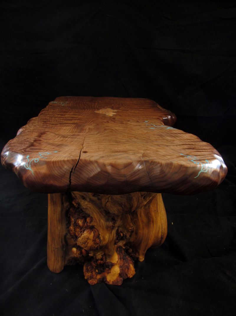 Custom Juniper Log Furniture & Taxidermy Pedestals: Outdoor Curly ...