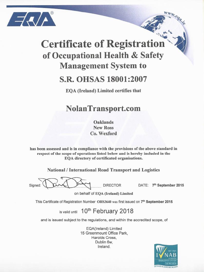 ISO 14001 & OHSAS 18001 Certified