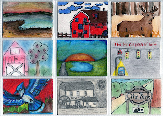 The Skillful Bee: In the Classroom-Artist Trading Card Project