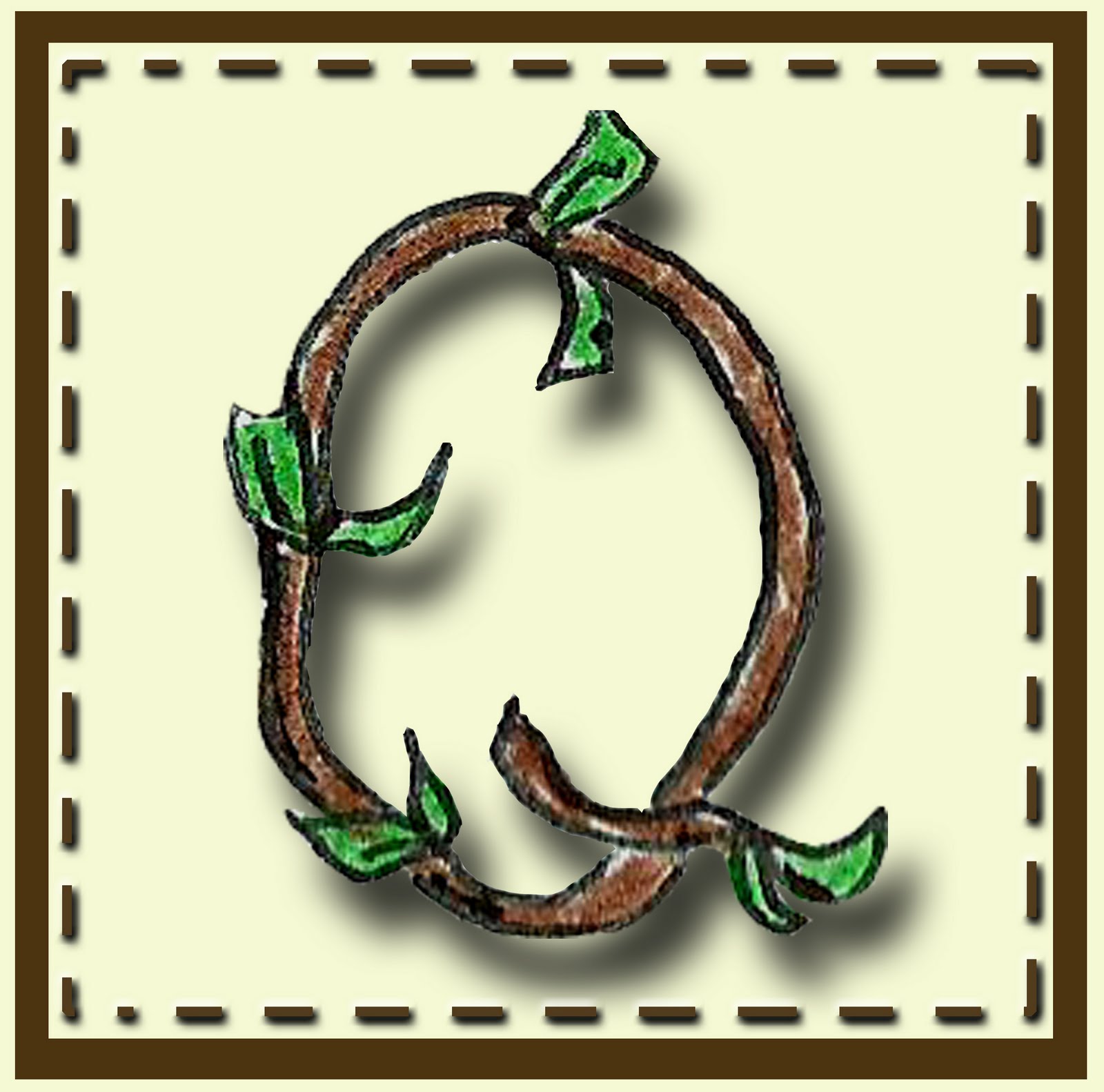 GRANNY ENCHANTED'S BLOG: "Twigs and Leaves" Free Scrapbook Alphabet ...