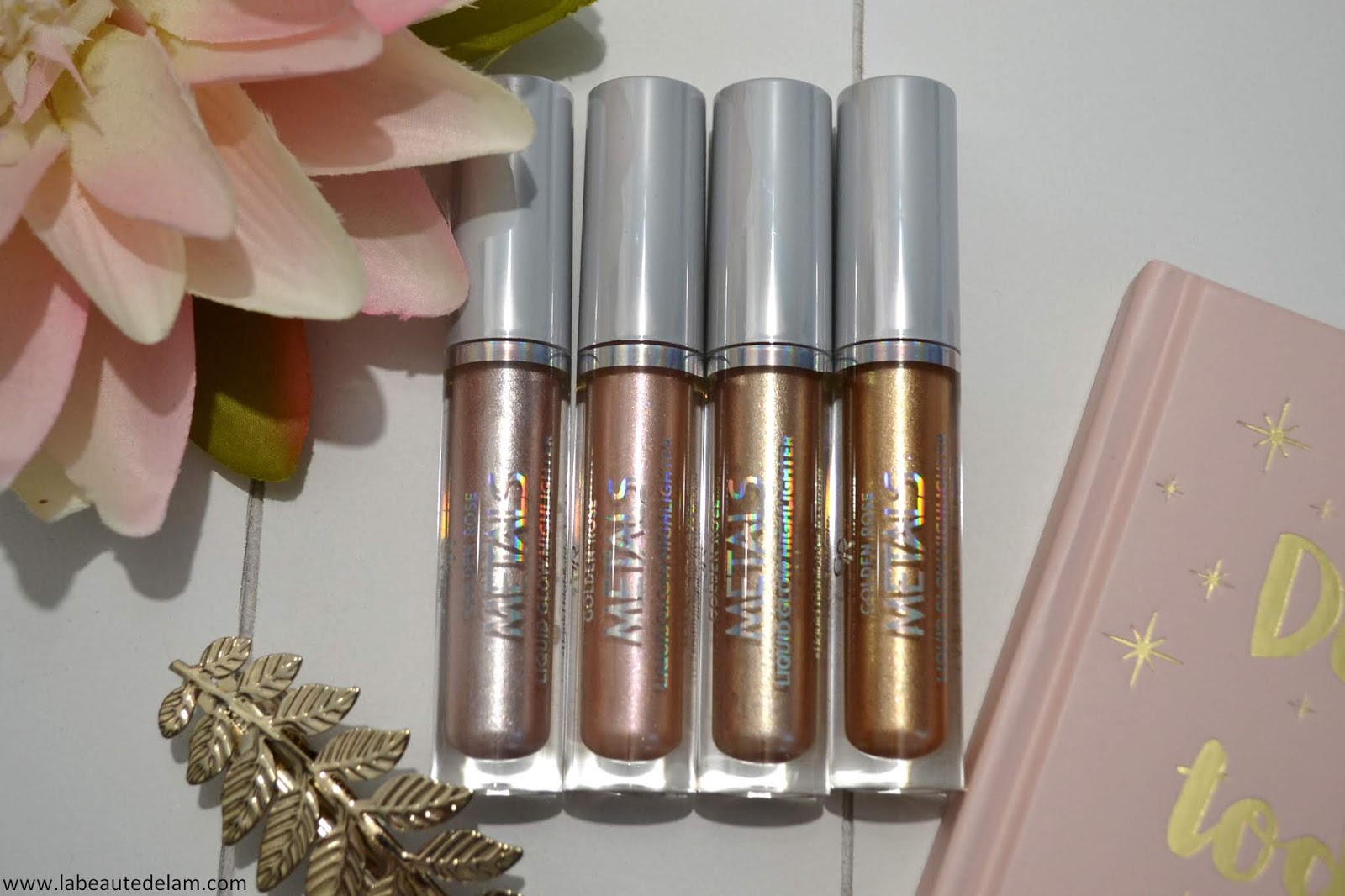 Metals Liquid Glow Highlighter GOLDEN ROSE : swatch et avis