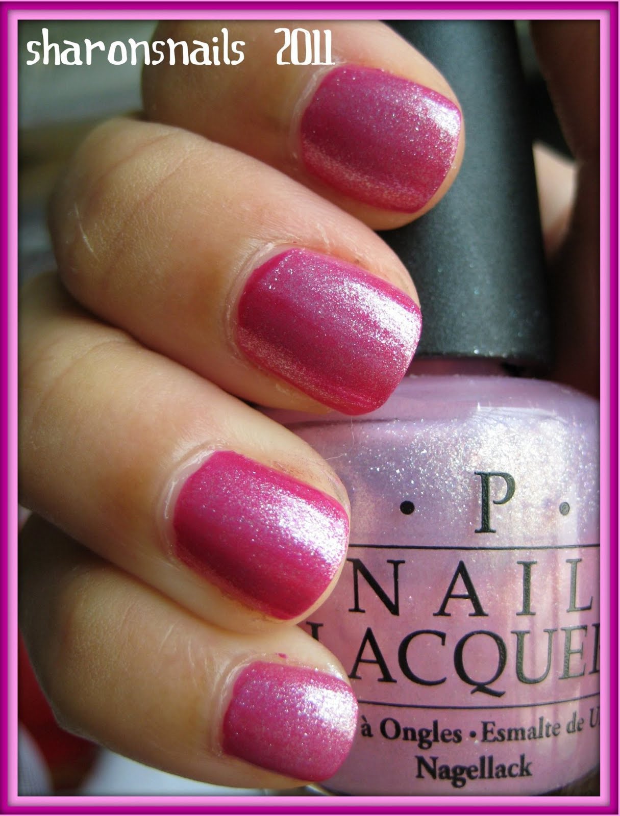 Sharon's Nails: OPI Flashbulb Fuschia & OPI Princesses Rule!