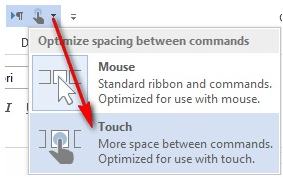 Cara Mengganti Tampilan dari Mouse Mode ke Touch Mode di Ms Word ...