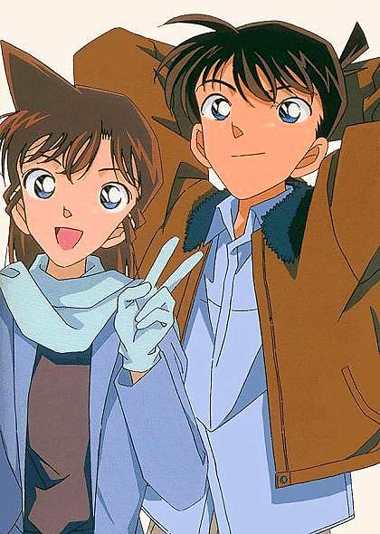 Detective Conan: Ran Y Shinichi Kudo.