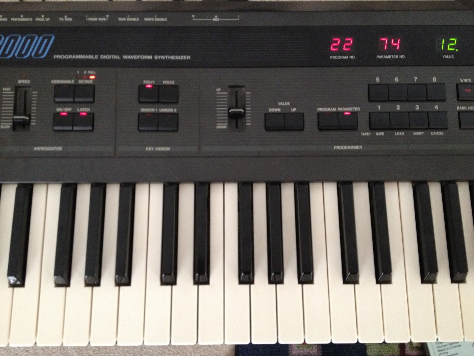 MATRIXSYNTH-B: Vintage Korg DW-8000 Keyboard Synthesizer SN 006308