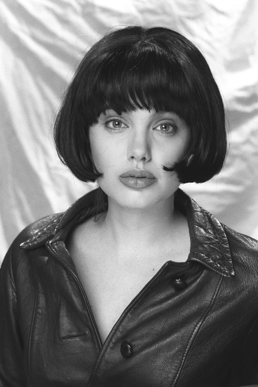 Portraits of a Teenager Angelina Jolie Modeling at a Photoshoot in ...