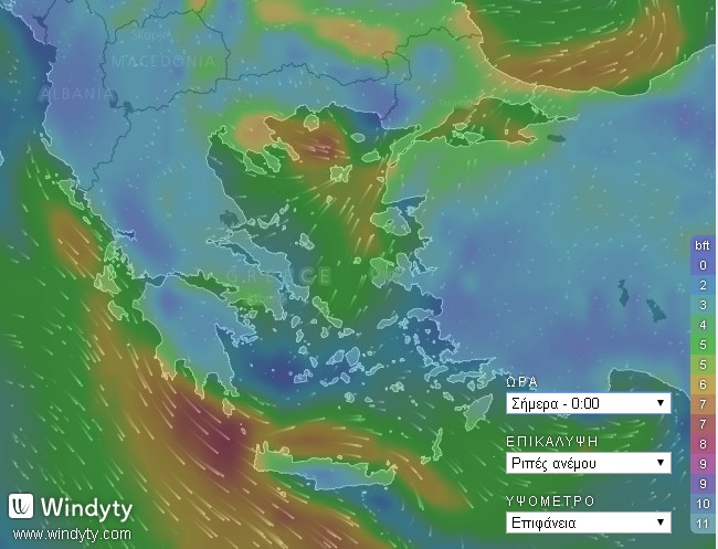 Weather News: Οι καιρικες Συνθηκες της χωρας τωρα