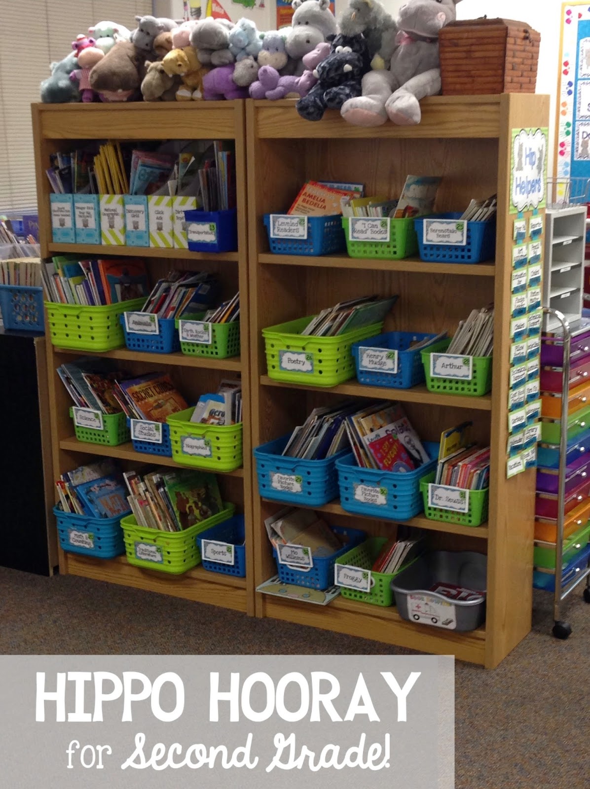 Organizing Your Classroom Library - Hippo Hooray for Second Grade!