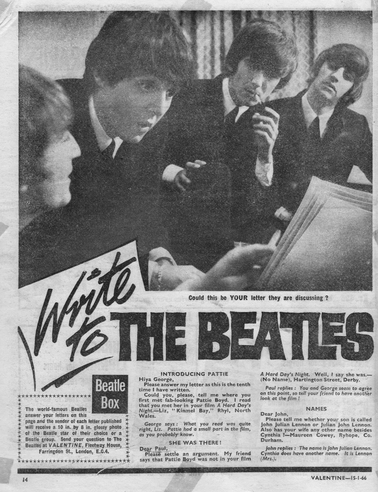 Meet the Beatles for Real: Write to the Beatles