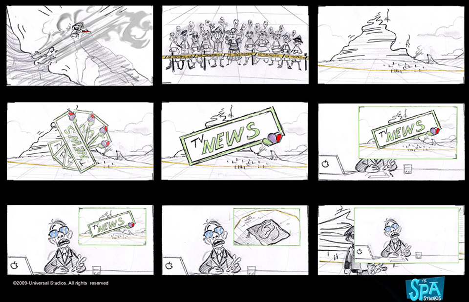 Living Lines Library: Despicable Me (2010) - Storyboards